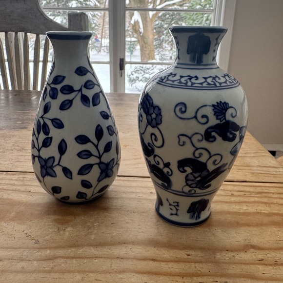 Bombay | Accents | Bombay Company Blue White Floral Ceramic Vases Set ...